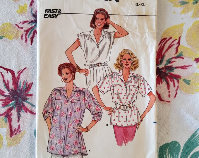 Butterick 3769 Complete Uncut Factory Folds Vintage 80s Sewing Pattern ...
