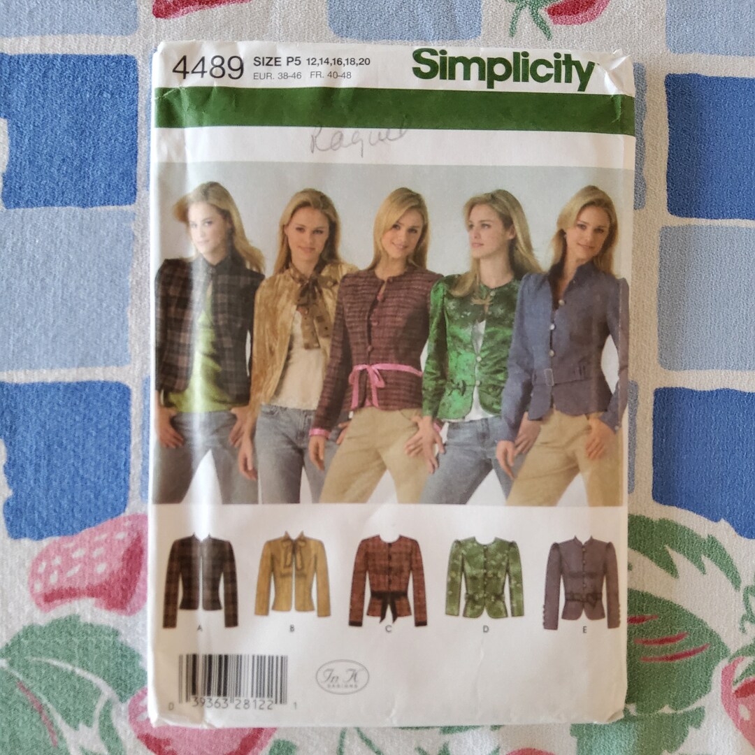 Simplicity 4489 Complete Uncut Factory Folds Sewing Pattern Princess ...