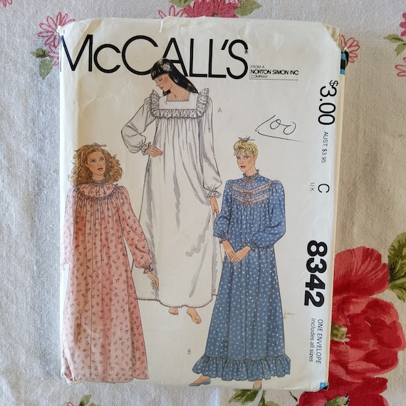 Mccalls 8342 Complete Uncut Factory Folds Vintage 80s Sewing - Etsy