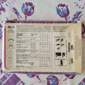 Simplicity 8813 Complete Uncut Factory Folds Vintage 70s Sewing Pattern ...