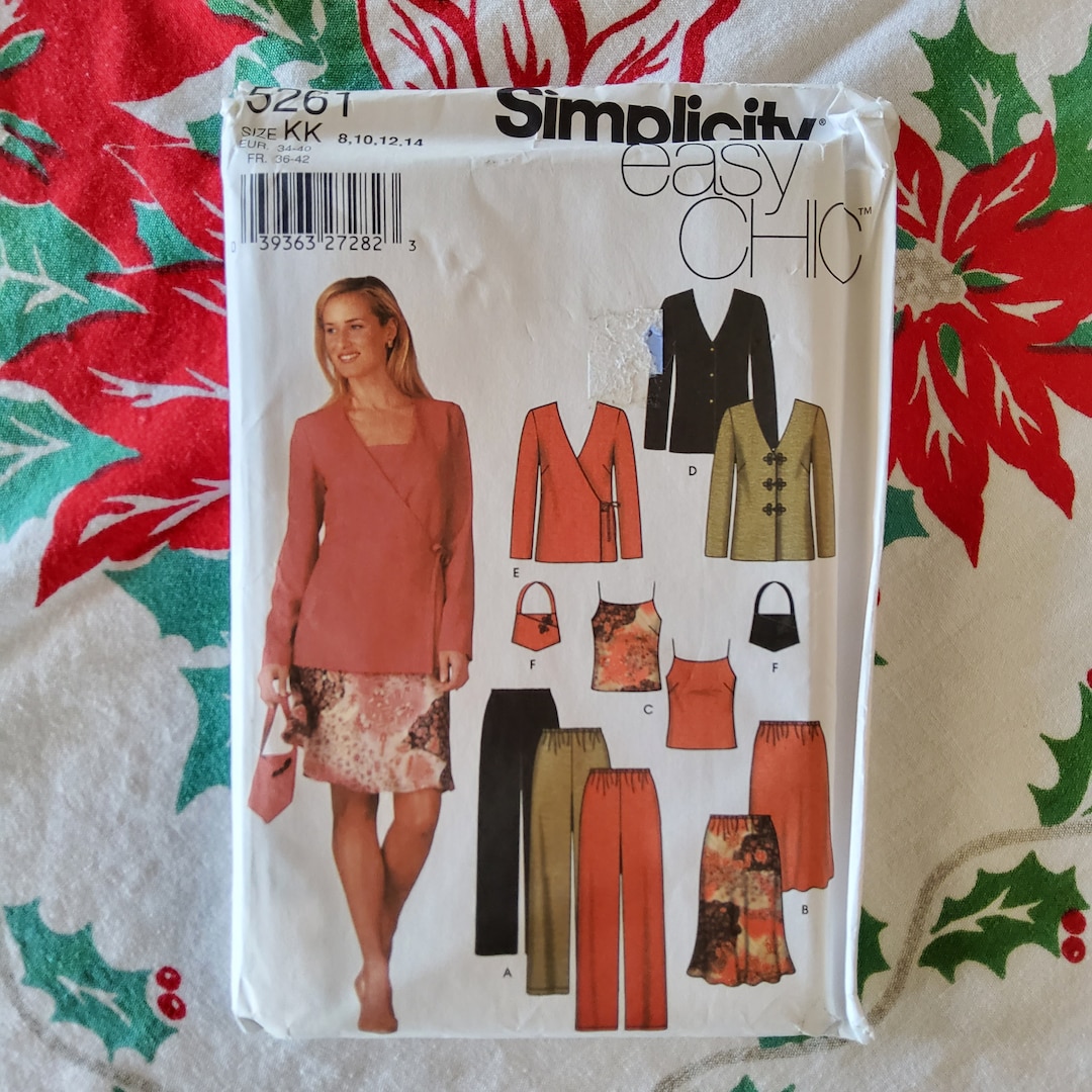Simplicity Easy Chic 5261 Complete Uncut Factory Folds Sewing Pattern ...