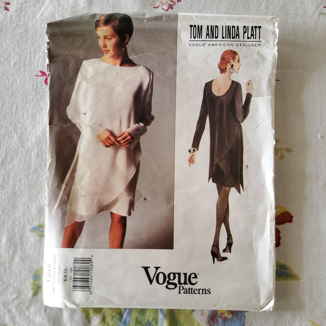 Vogue 1345 Complete Uncut Factory Folds Vintage 90s Sewing Pattern ...