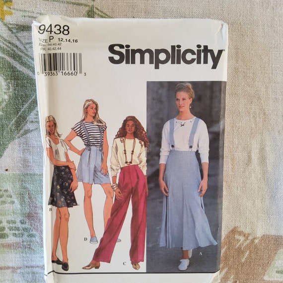 Simplicity 9438 Complete Uncut Factory Folds Vintage 90s - Etsy