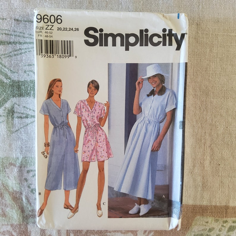 Simplicity 9606 Complete Uncut Factory Folds Vintage 90s | Etsy