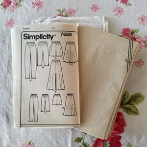Simplicity 7655 Complete Uncut Factory Folds Vintage 90s Sewing Pattern ...