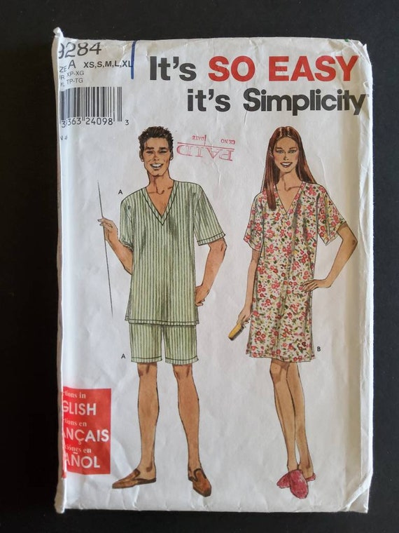 Simplicity 9284 Complete Uncut Factory Folds Simple Useful | Etsy