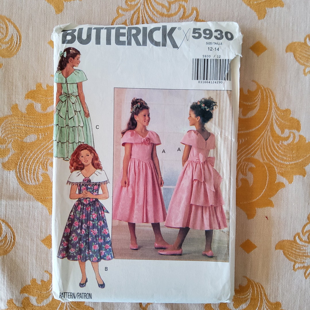 Butterick 5930 Complete Uncut Factory Folds Vintage 90s Sewing Pattern ...