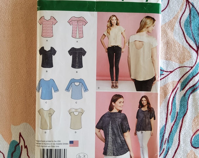 Simplicity 1106 Complete Uncut Factory Folds 2015 Sewing Pattern Trendy ...