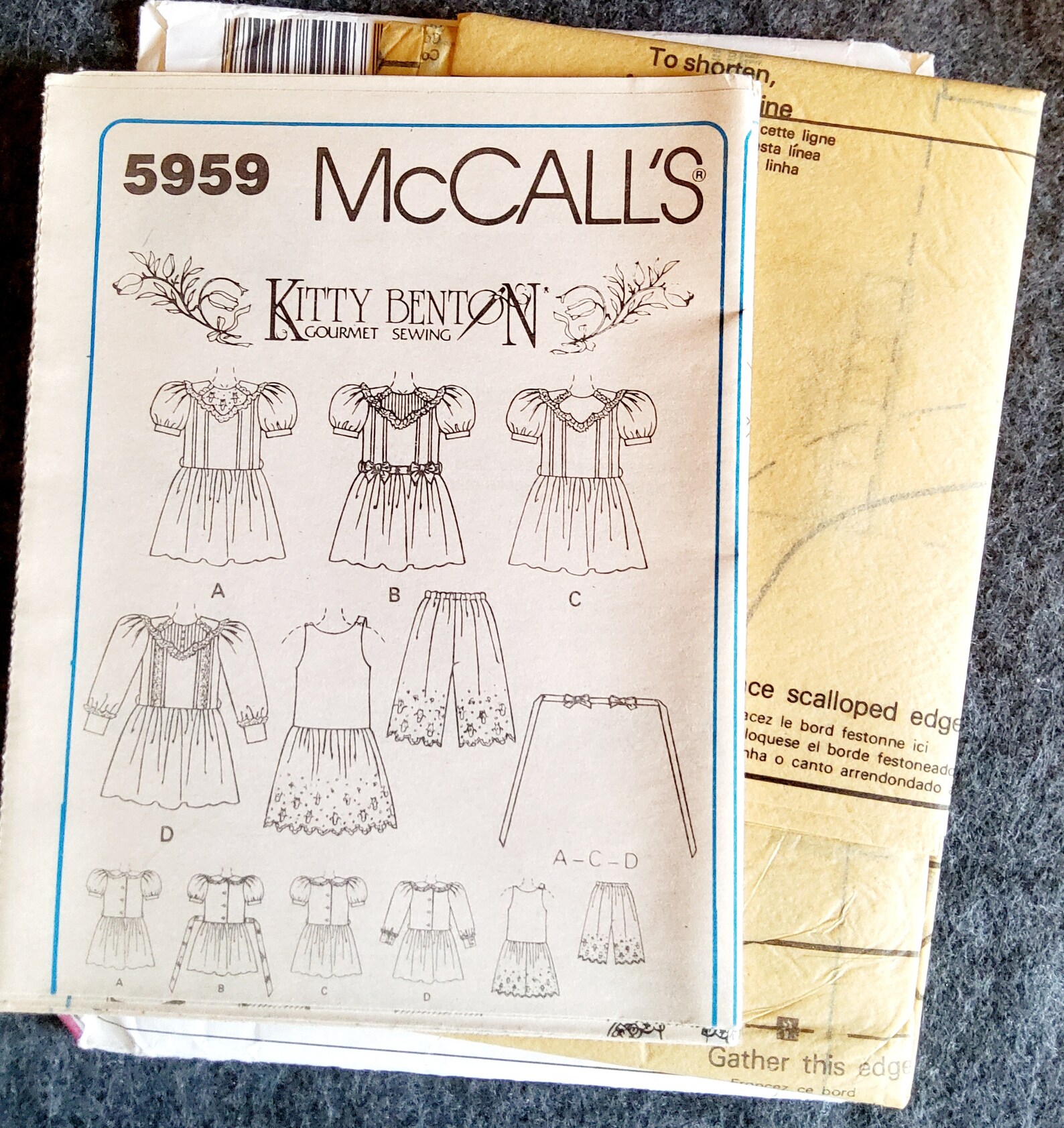 Mccalls 5959 Complete Uncut Factory Folds Vintage 90s Fussy - Etsy
