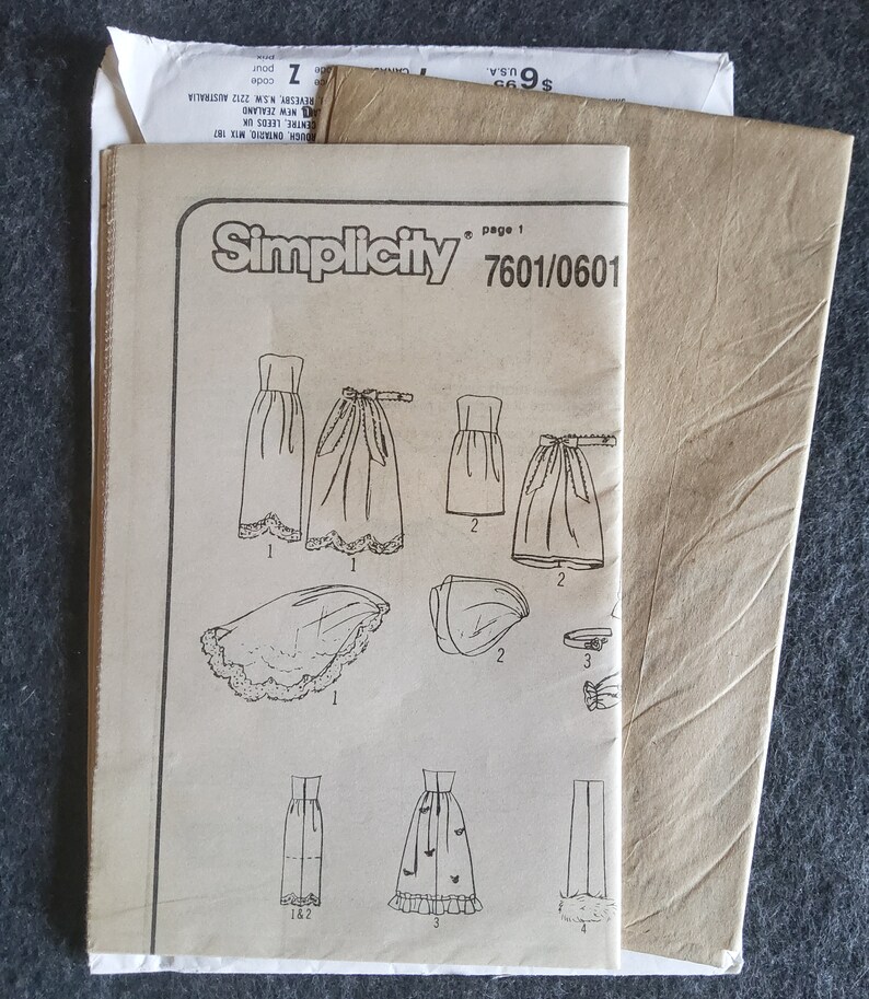 Simplicity 7601 Complete Uncut Factory Folds Vintage 90s - Etsy