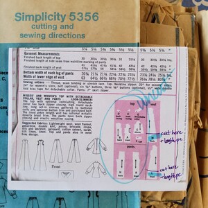 Simplicity 5356 Mostly Complete Uncut FF Vest is Cut Vintage 70s Sewing ...