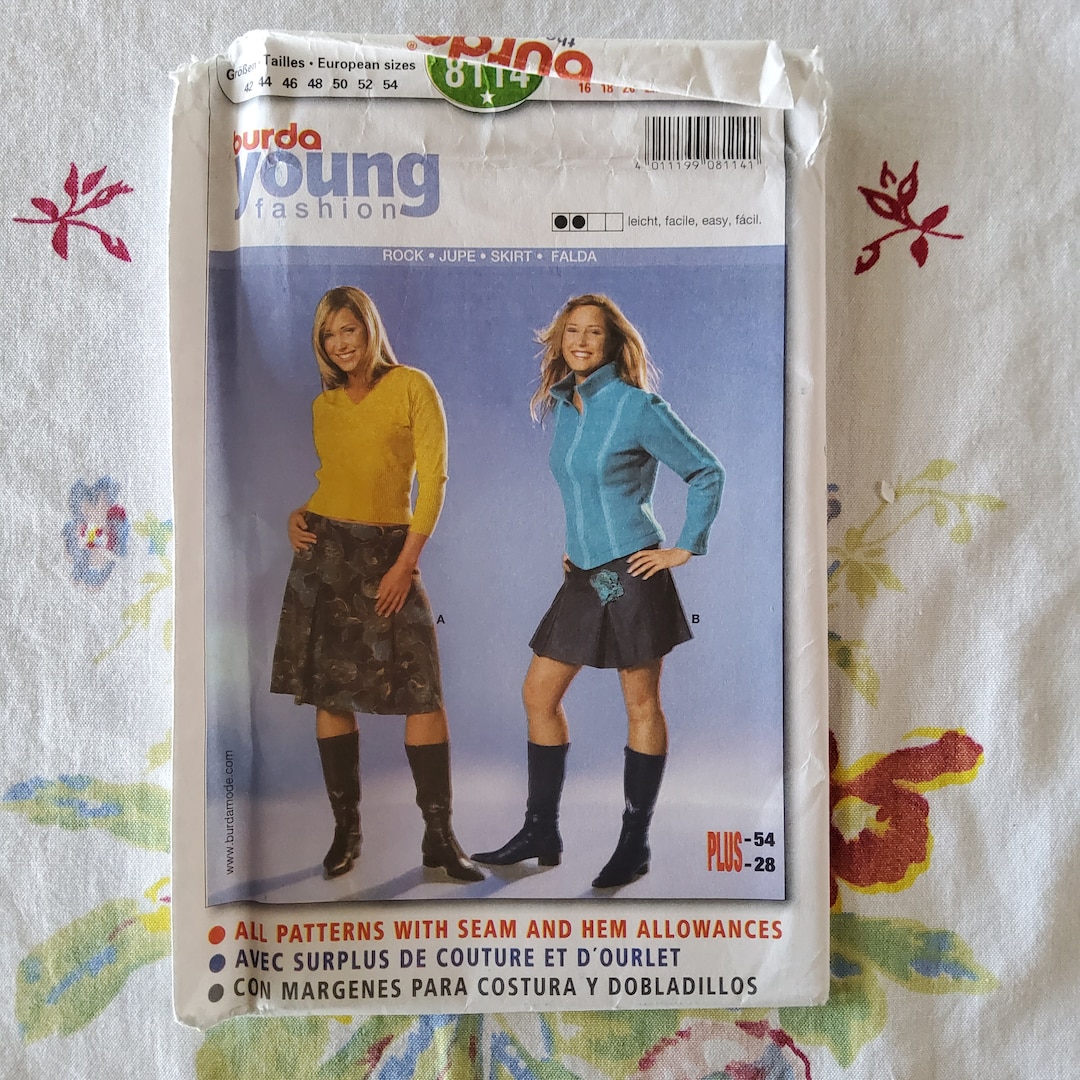 Burda Young 8114 Complete Uncut Factory Folds Vintage 90s Sewing ...