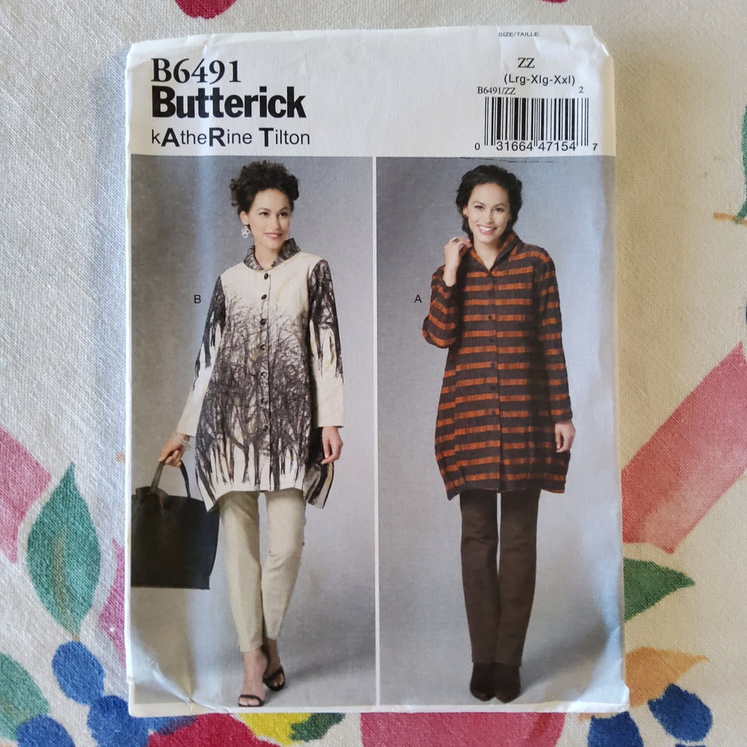 Butterick 6491 Complete Uncut Factory Folds Sewing Pattern Katherine ...