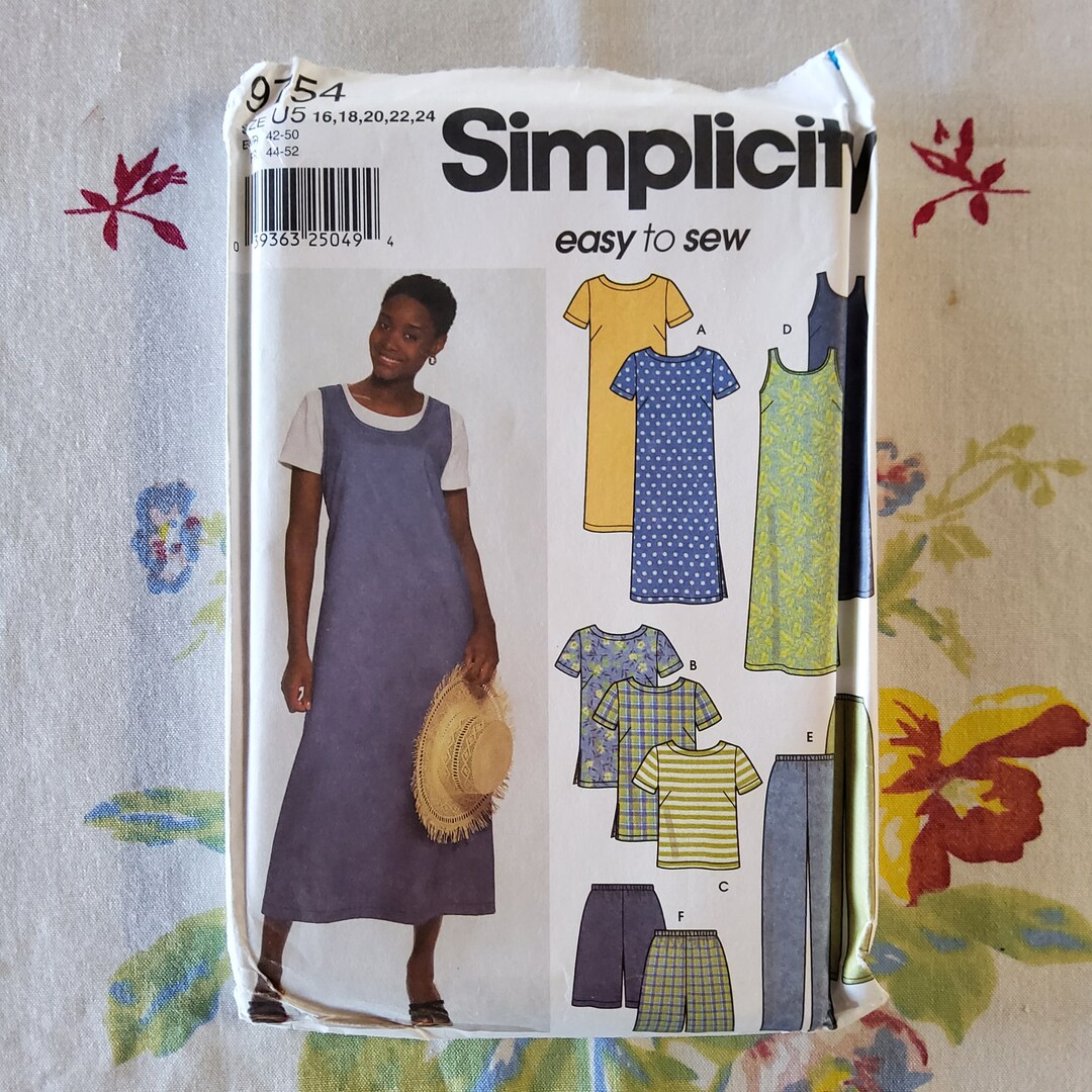 Simplicity 9754 Complete Uncut Factory Folds Sewing Pattern Capsule ...
