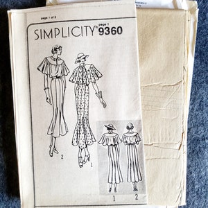 Simplicity 9360 Complete Uncut Factory Folds Vintage 80s 60 Year ...