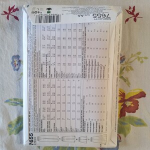 Simplicity 7655 Complete Uncut Factory Folds Vintage 90s Sewing Pattern ...