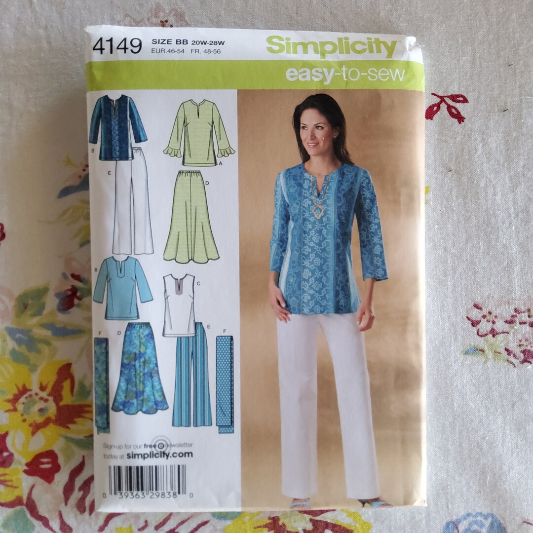 Simplicity 4149 Complete Uncut Factory Folds Sewing Pattern Capsule ...