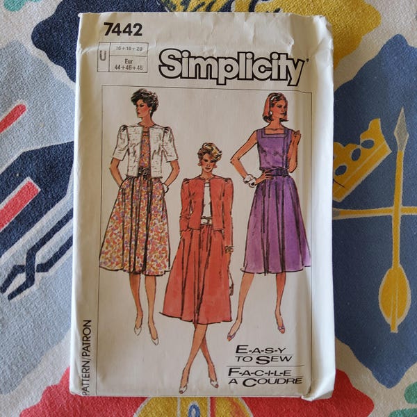 1980s Dress Pattern - Etsy