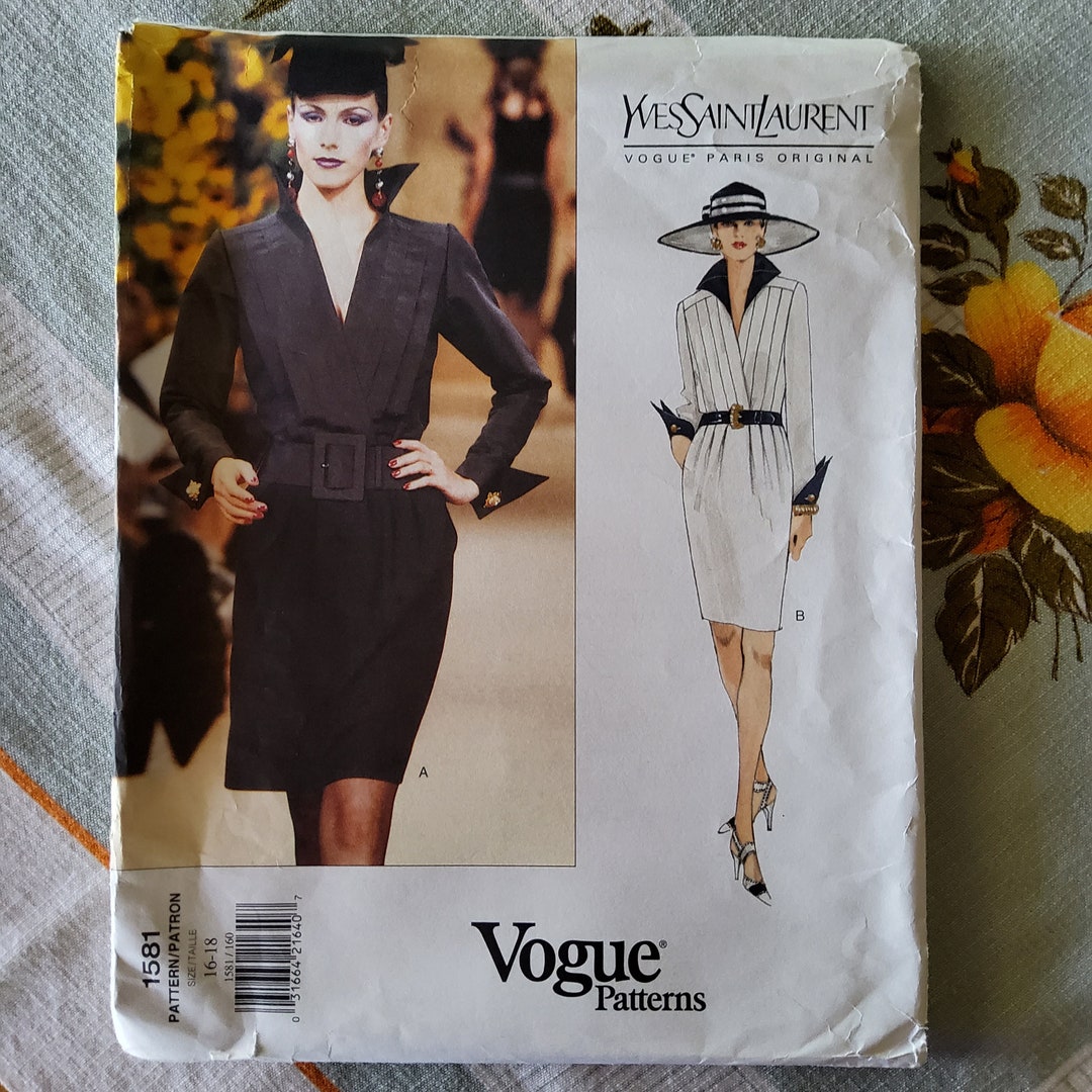 Vogue 1581 Complete Uncut Factory Folds Vintage 90s Sewing Pattern ...