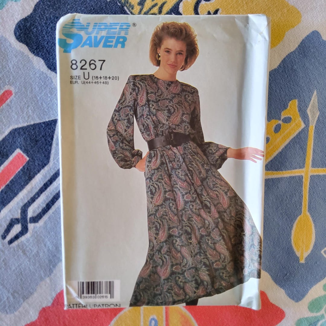 Simplicity 8267 Complete Uncut Factory Folds Vintage 80s Sewing Pattern ...