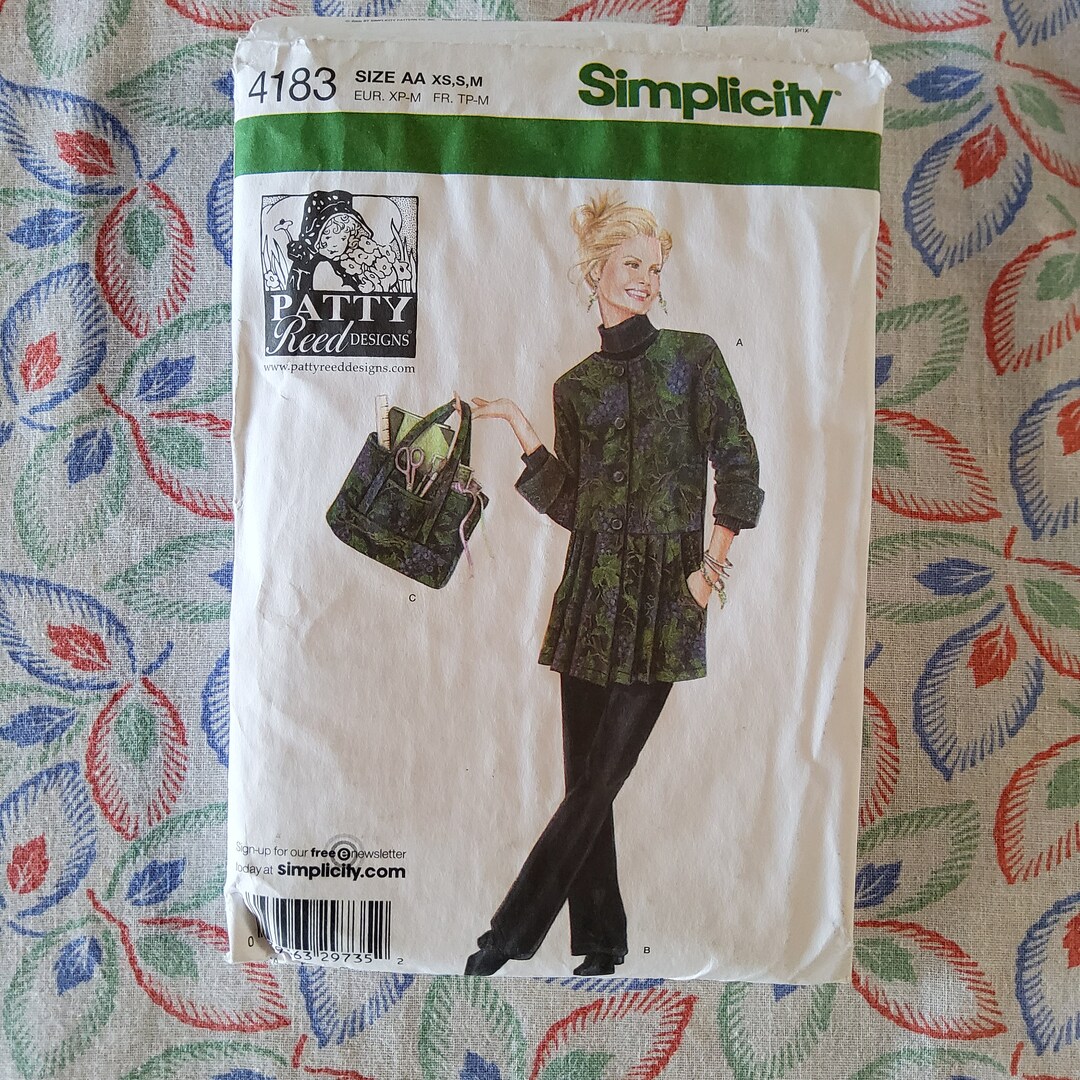 Simplicity 4183 Complete Uncut Factory Folds Sewing Pattern Patty Reed ...