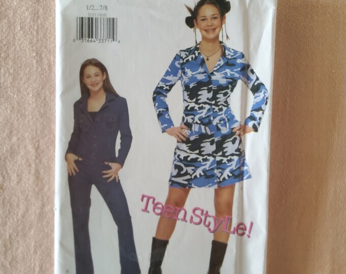 Butterick Teen Style! 3211 Complete Uncut Factory Folds Millennial ...