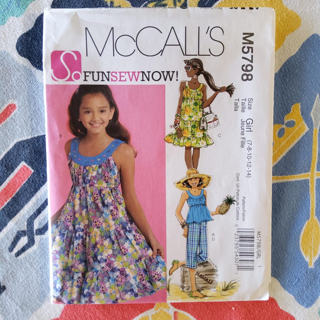 Mccalls 5798 Complete Uncut Factory Folds Sewing Pattern so Fun Sew Now ...