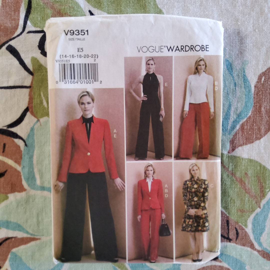 Vogue 9381 Complete Uncut Factory Folds Sewing Pattern Capsule Wardrobe ...