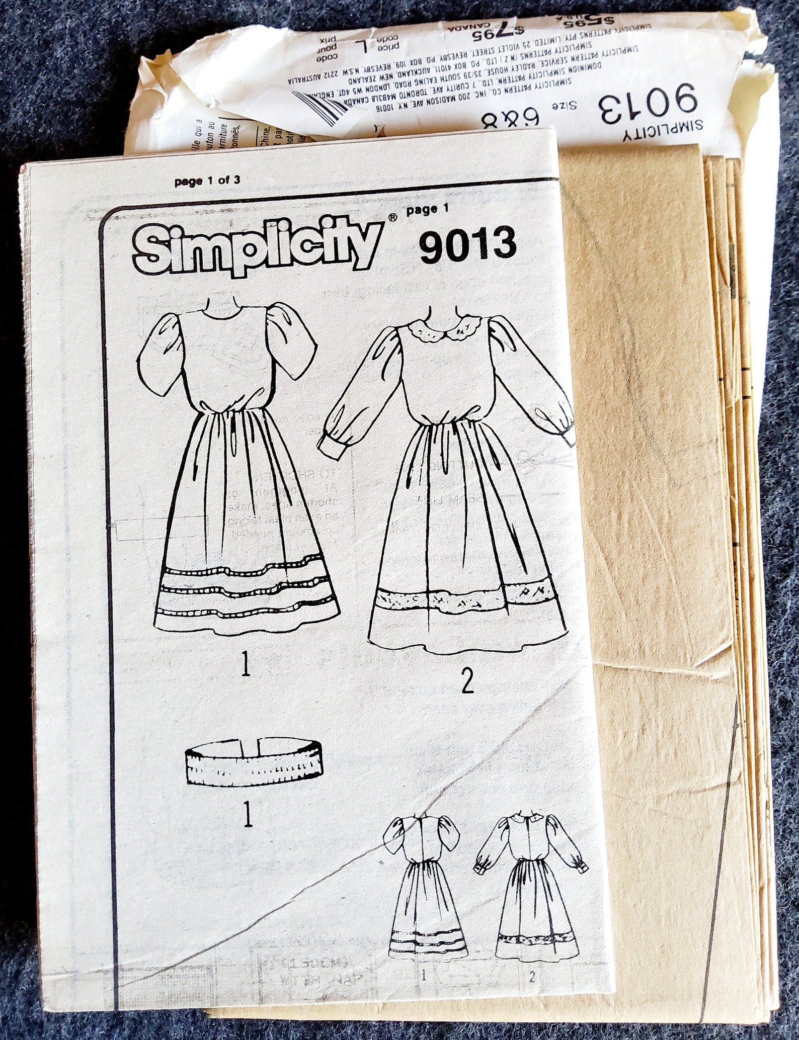 Simplicity 9013 Complete Uncut Factory Folds Vintage 80s - Etsy
