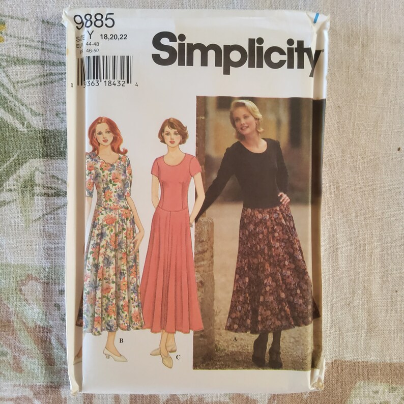 Simplicity 9885 Complete Uncut Factory Folds Vintage 90s - Etsy