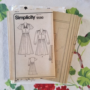 Simplicity 9590 Complete Uncut Factory Folds Vintage 90s Sewing Pattern ...
