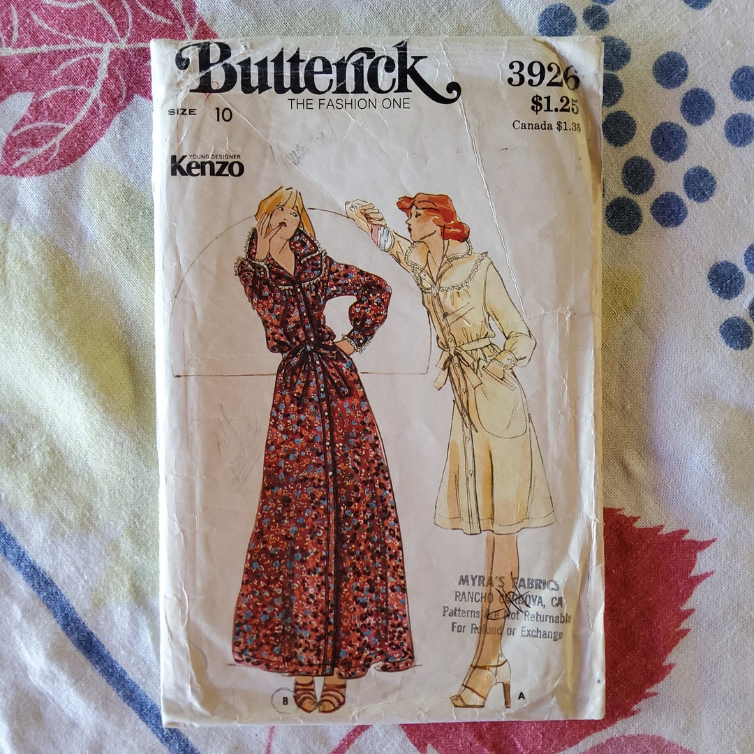 Butterick 3926 Complete Uncut Factory Folds Vintage 70s Sewing Pattern ...