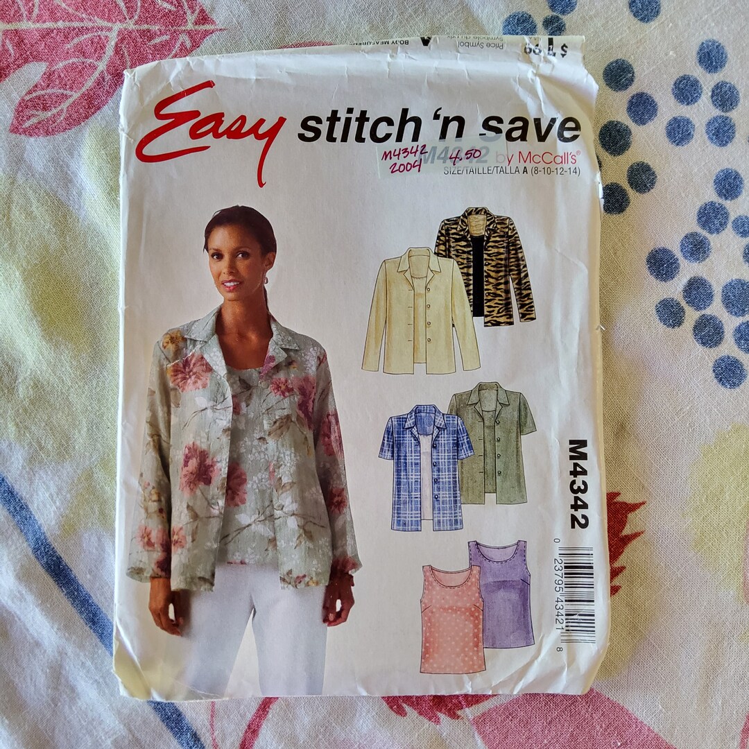 Mccalls Stitch 'n Save 4342 Complete Uncut Factory Folds Vintage Y2K ...