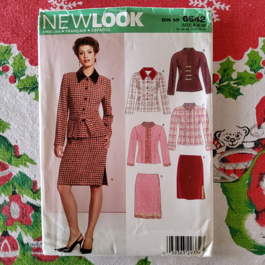 New Look 6542 Complete Uncut Factory Folds Sewing Pattern Sexy Retro ...