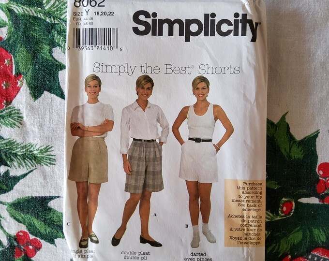 Simplicity 8062 Complete Uncut Factory Folds Vintage 90s Sewing Pattern ...