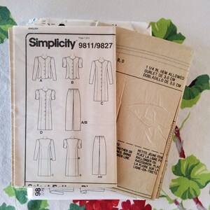 Simplicity 9811 Complete Uncut Factory Folds Vintage 90s Sewing Pattern ...