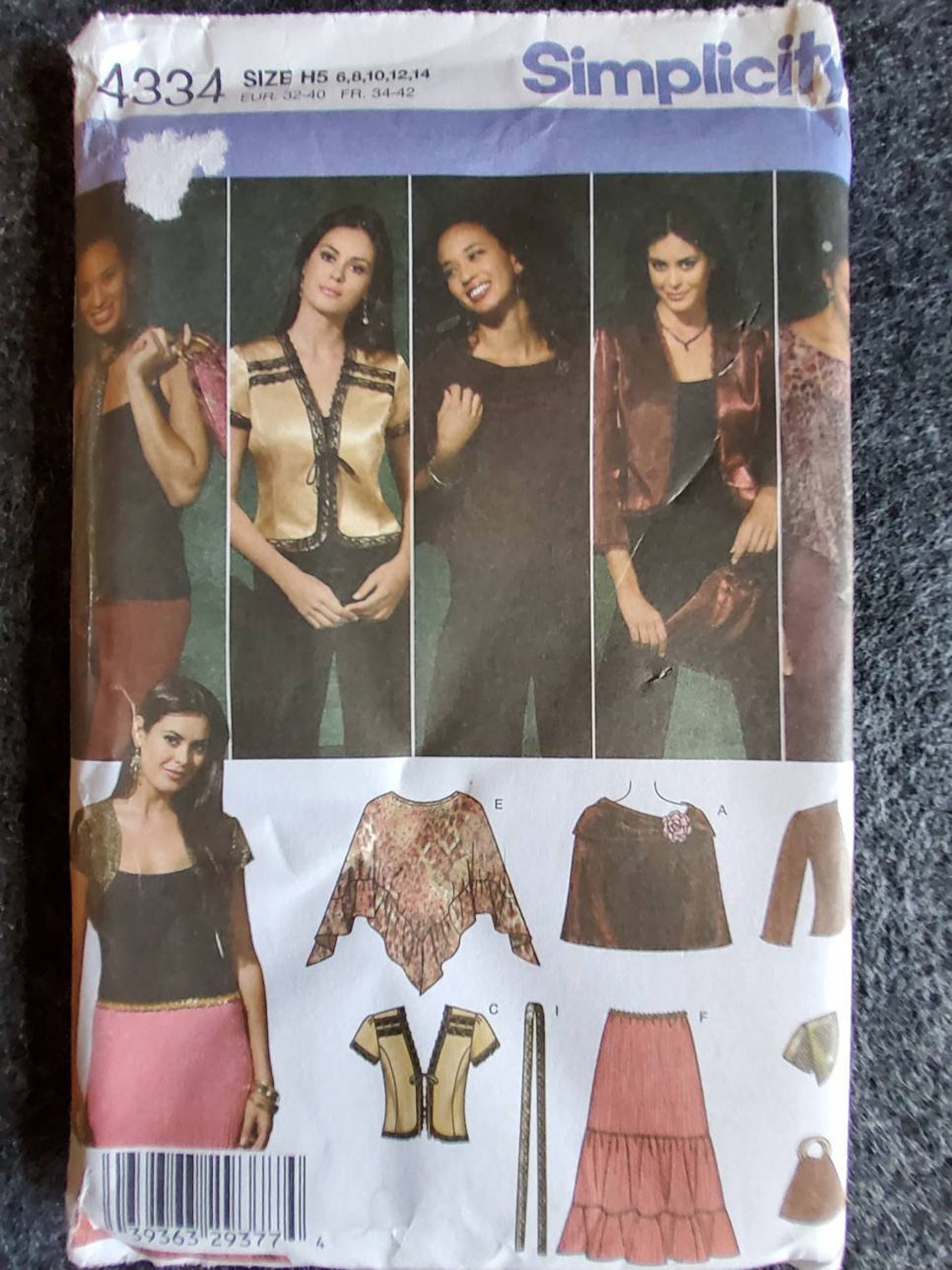 Simplicity 4334 Complete Uncut Factory Folds Lounge Singer - Etsy