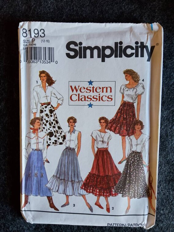 Simplicity 8193 Complete Uncut Factory Folds Vintage 90s | Etsy