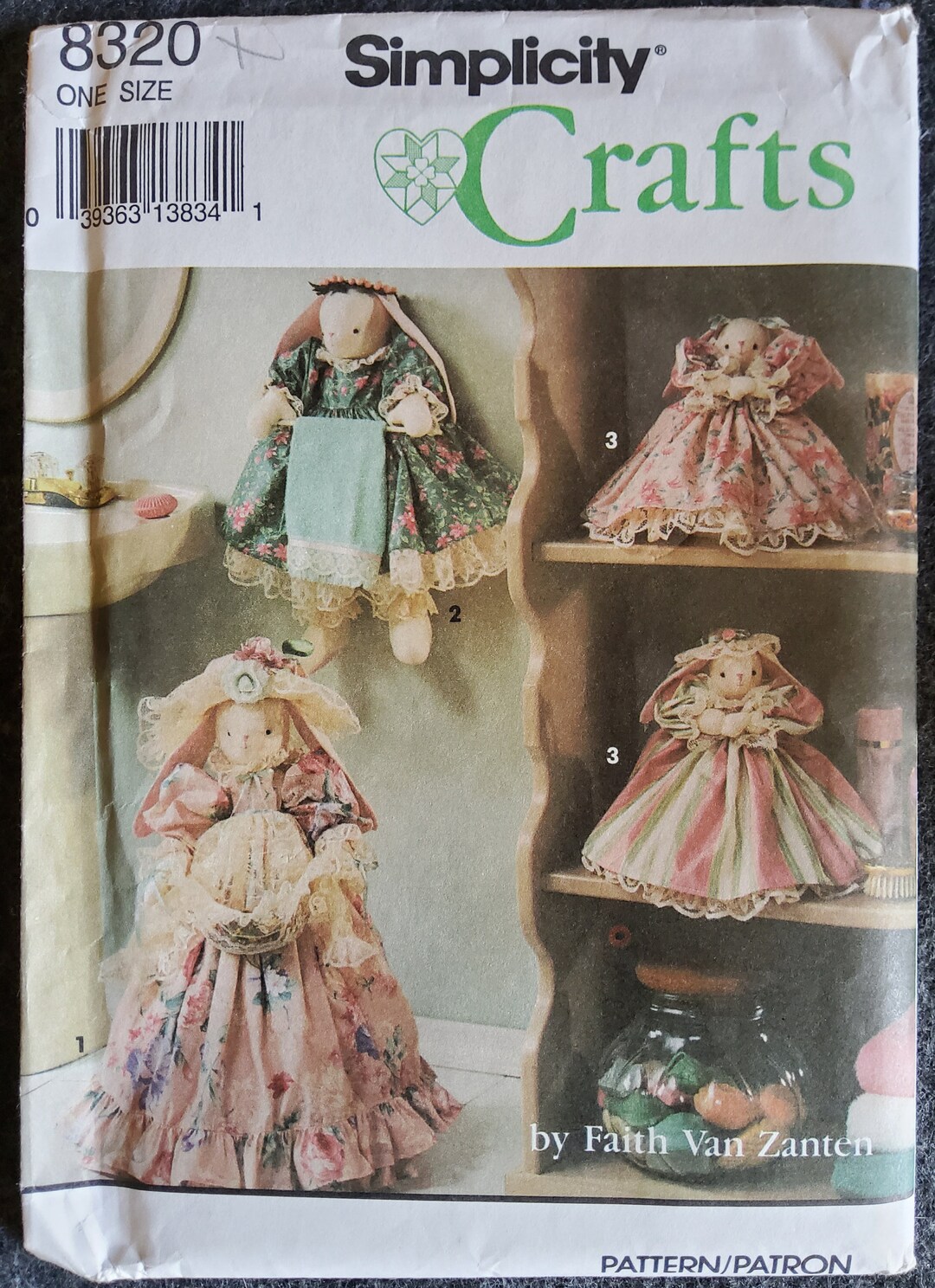 Simplicity Crafts 8320 Complete Uncut Factory Folds Vintage 90s Rabbits ...