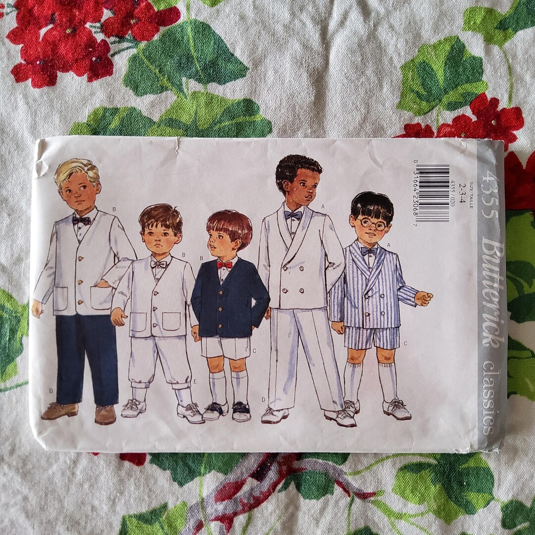 Butterick 4355 Complete Uncut Factory Folds Vintage 90s Sewing Pattern ...