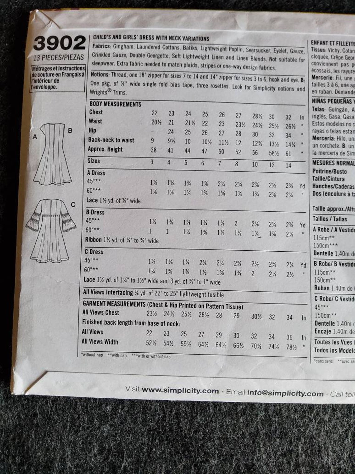Simplicity 3902 Complete Uncut Factory Folds Lizzie McGuire | Etsy