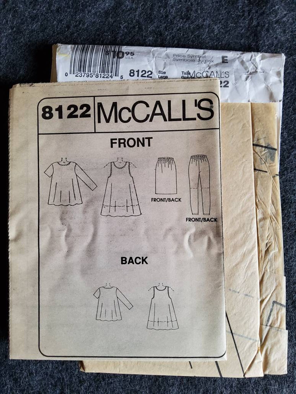 Mccalls 8122 Complete Uncut Factory Folds Vintage 90s Sewing - Etsy