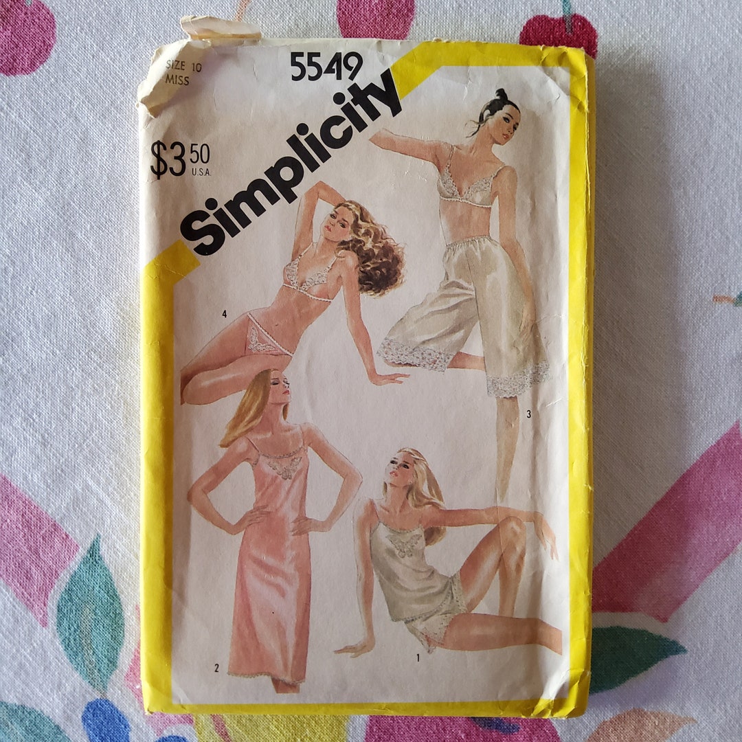Simplicity 5549 Complete Uncut Factory Folds Vintage 80s Sewing Pattern ...