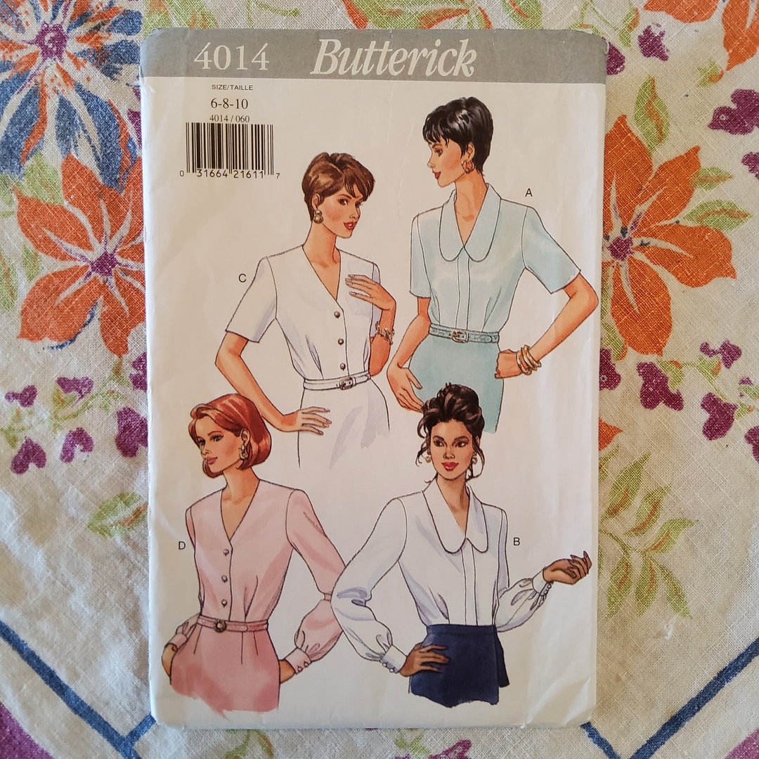 Butterick 4014 Complete Uncut Factory Folds Vintage 90s Sewing Pattern ...