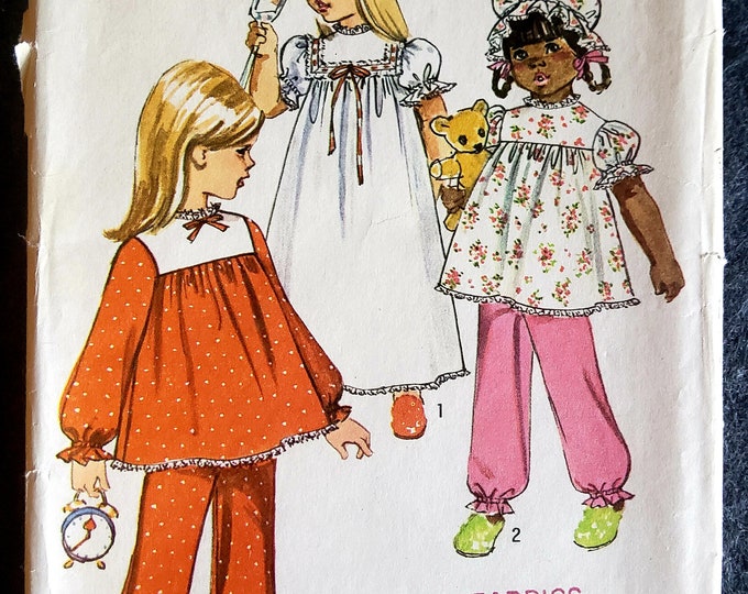 Simplicity 9045 Complete Uncut Factory Folds Vintage 70s Kids Clothes ...