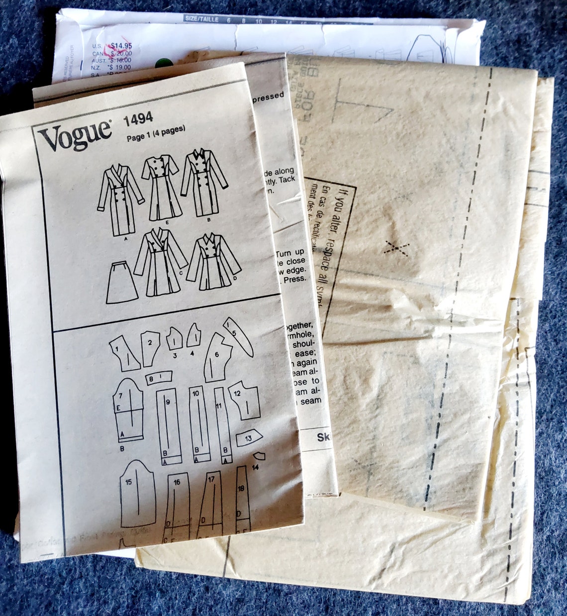 Vogue 2754 Complete Uncut Factory Folds Vintage 90s 5 Easy - Etsy