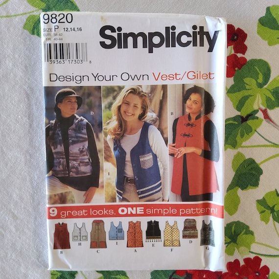Simplicity 9820 Complete Uncut Factory Folds Vintage 90s - Etsy