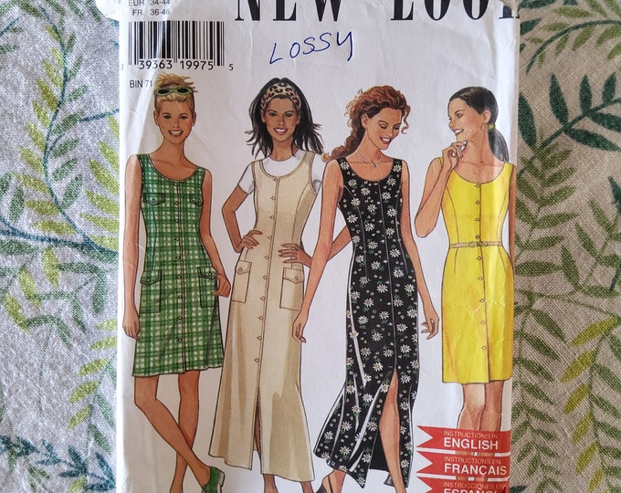 New Look 6609 Complete Uncut Factory Folds Vintage 90s Sewing Pattern ...