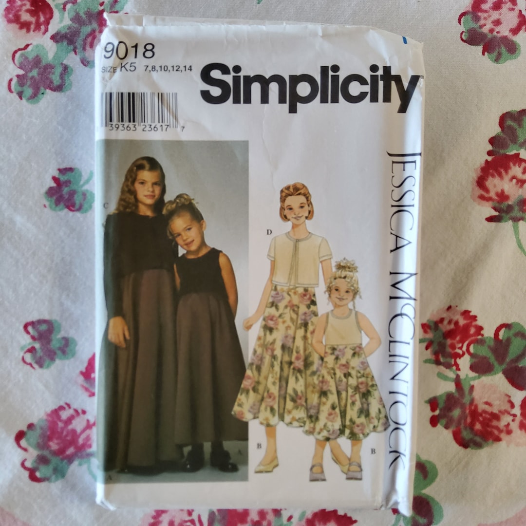 Simplicity 9018 Complete Uncut Factory Folds Vintage 90s Sewing Pattern ...