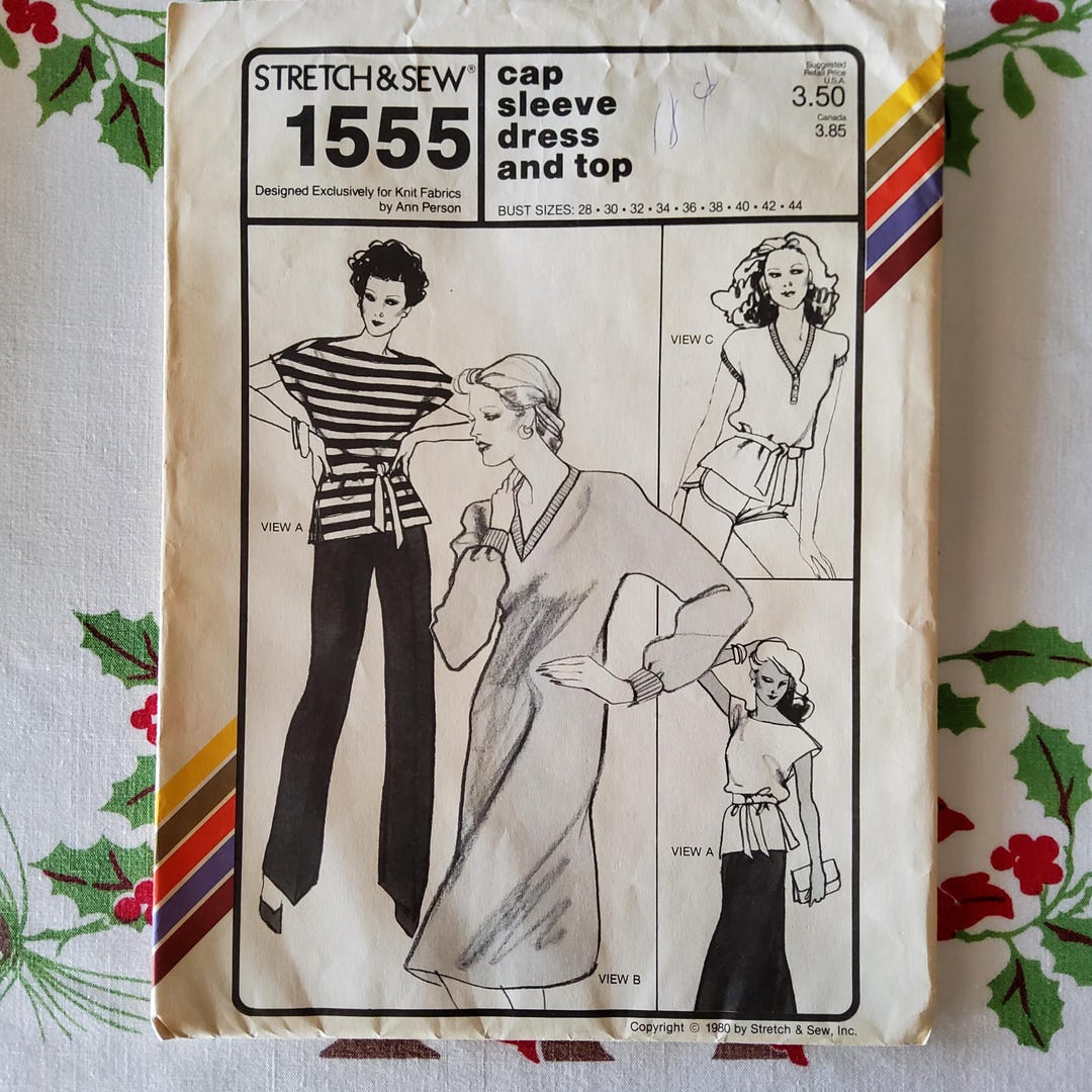 Stretch & Sew 1555 Complete Uncut Factory Folds Vintage 80s Sewing ...
